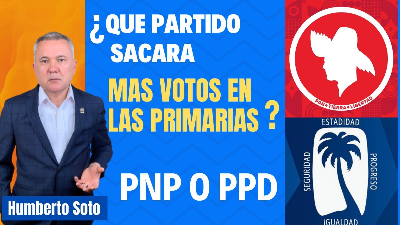 ¿Que partido sacará más votos en las primarias? PNP o PPD. - YouTube