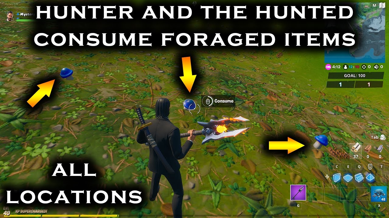 Fortnite *NEW* Consume Foraged Items - Foraged Item Locations - YouTube