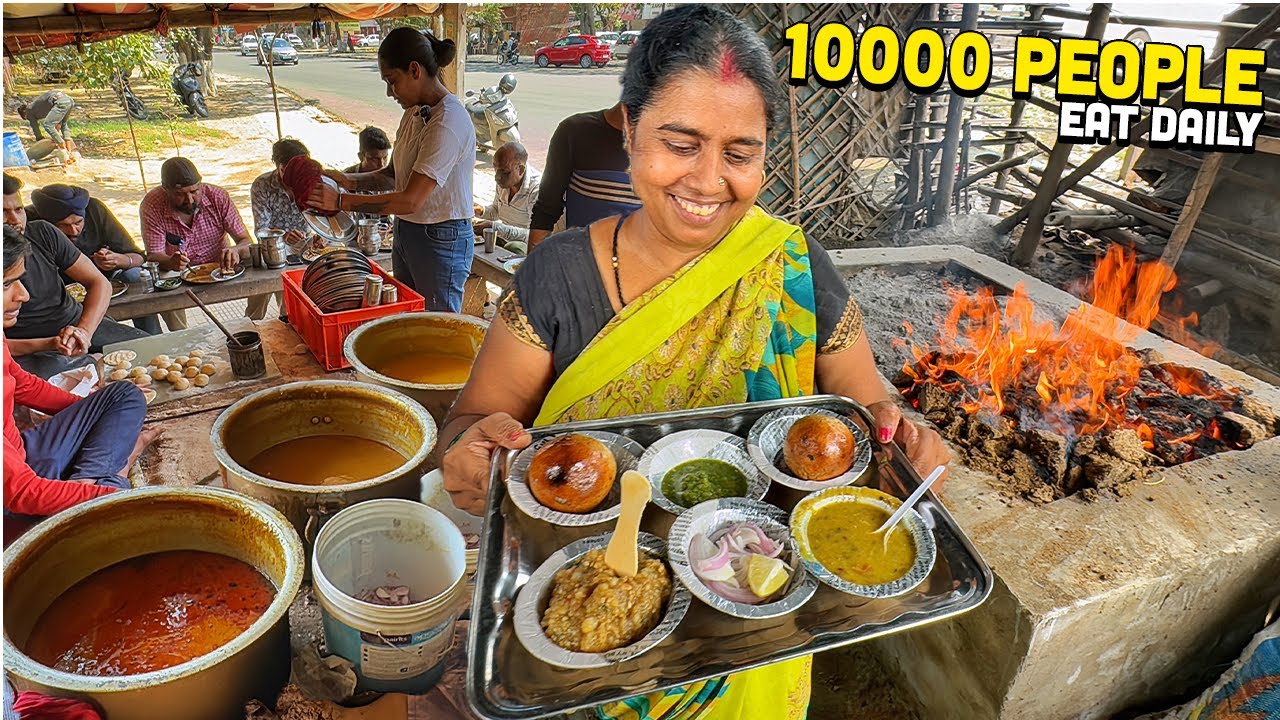 Next Level Village Style Desi Indian Street Food, Dal Makhani, Sattu ...