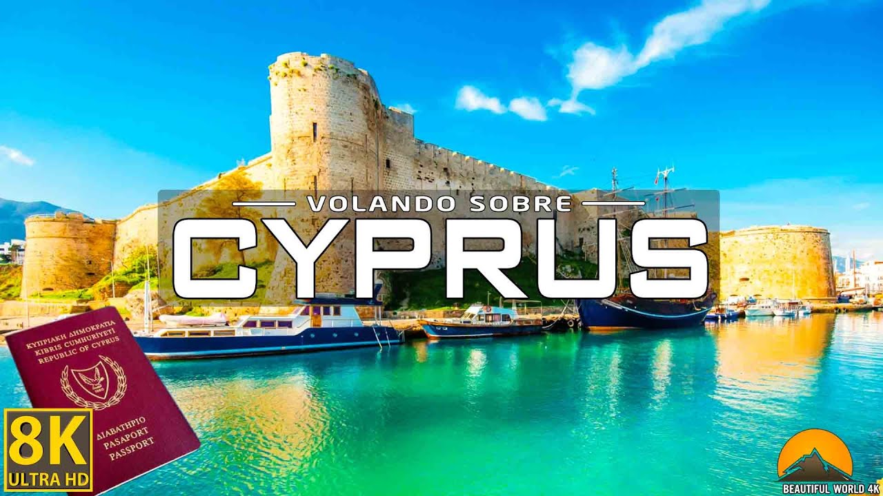 VOLANDO SOBRE CYPRUS 8K | Increíble paisaje natural hermoso con música ...
