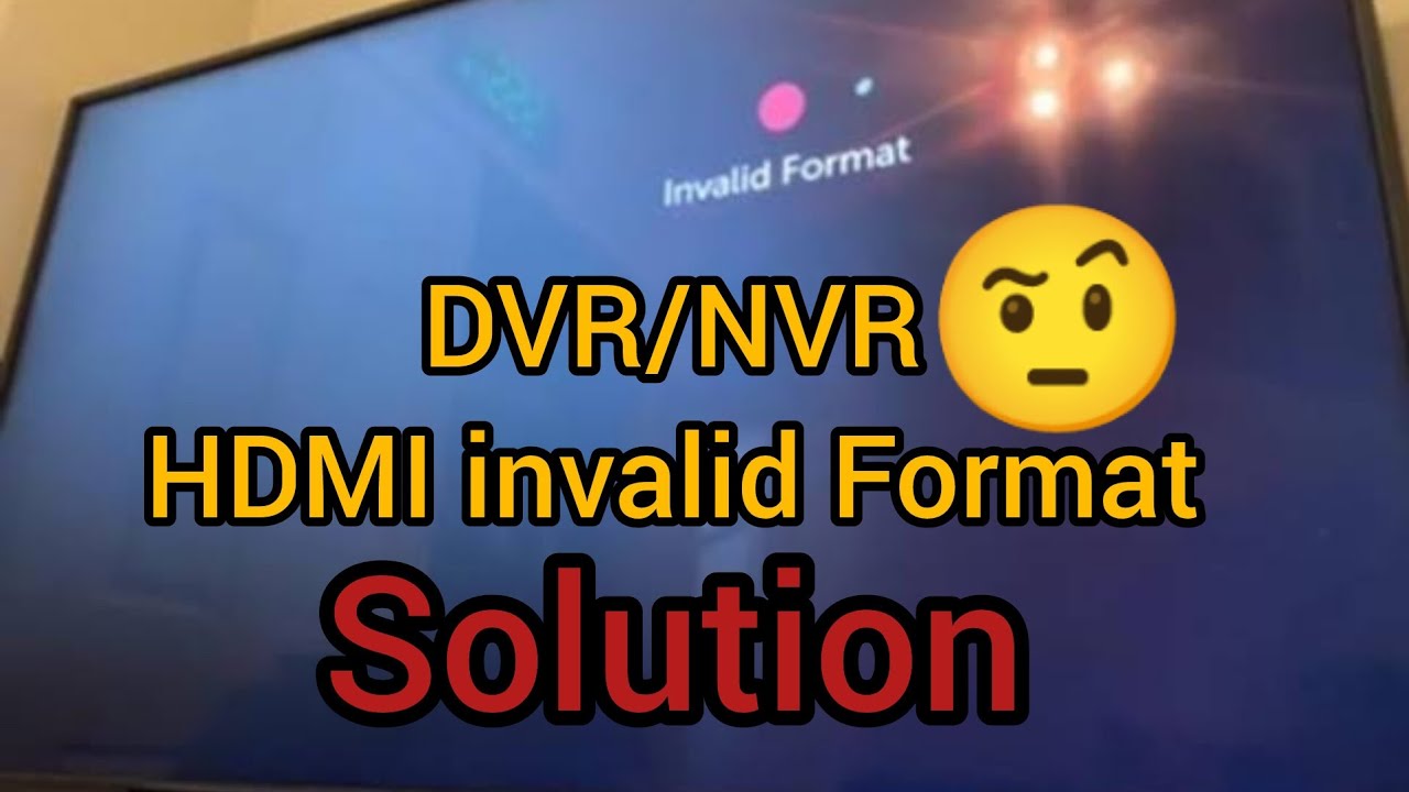 invalid Format Solution in 5 minutes #cctv #ipcamera #dvronline #nvr # ...