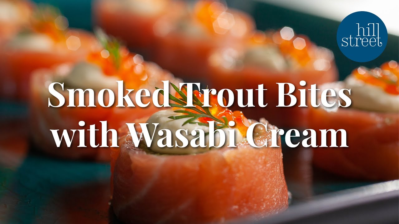 Smoked Trout Bites with Wasabi Cream - YouTube