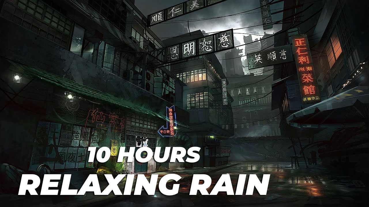 Relaxing Heavy Rain in a dark alley | Soothing Rain Ambience - YouTube