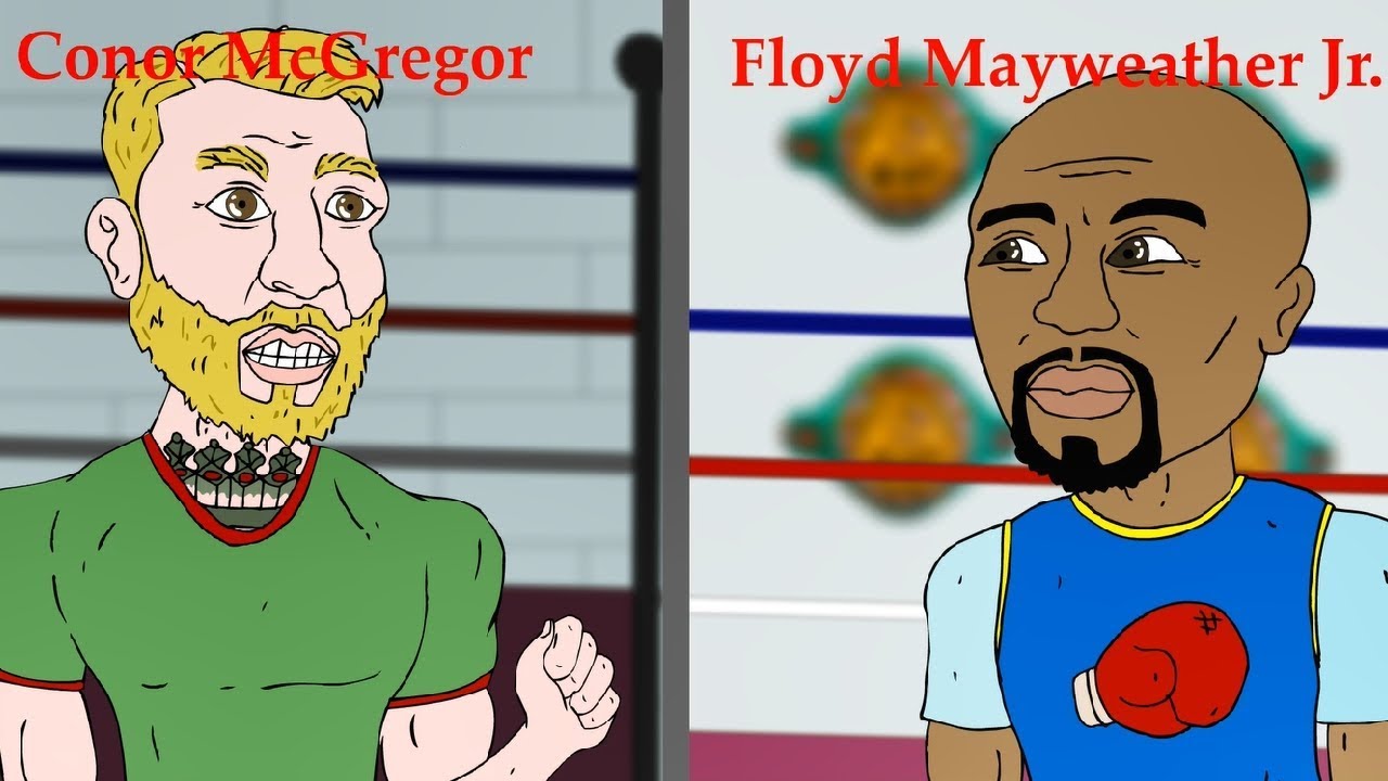 Floyd Mayweather Jr. Interview For Conor Mcgregor Boxing Fight. Cartoon ...