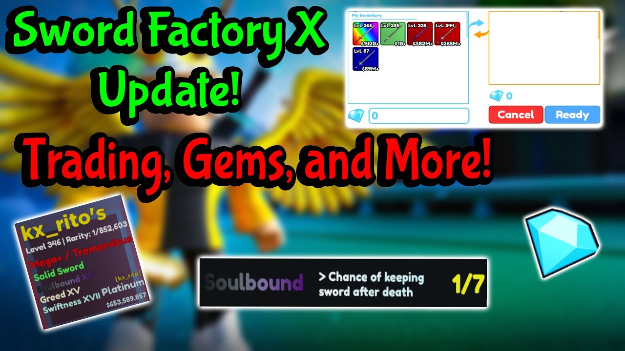 *NEW* Sword Factory X Update Showcase! (Trading & More!) - YouTube