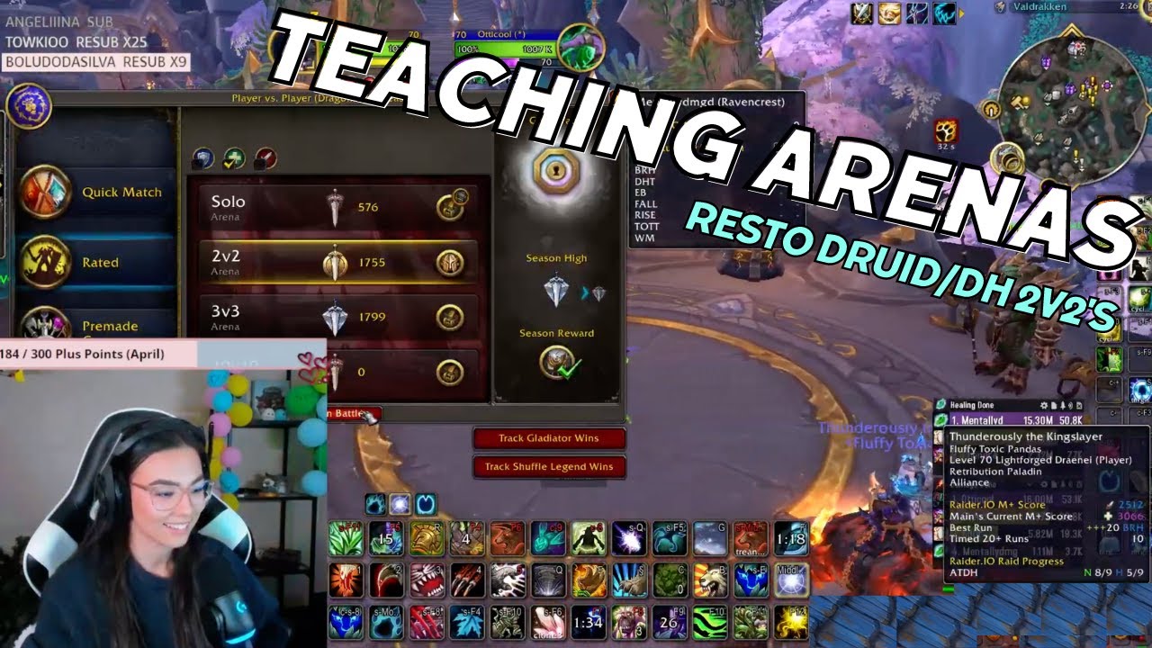 HOW TO PLAY WOW ARENAS - Helping my friend get 1800 last day of the ...