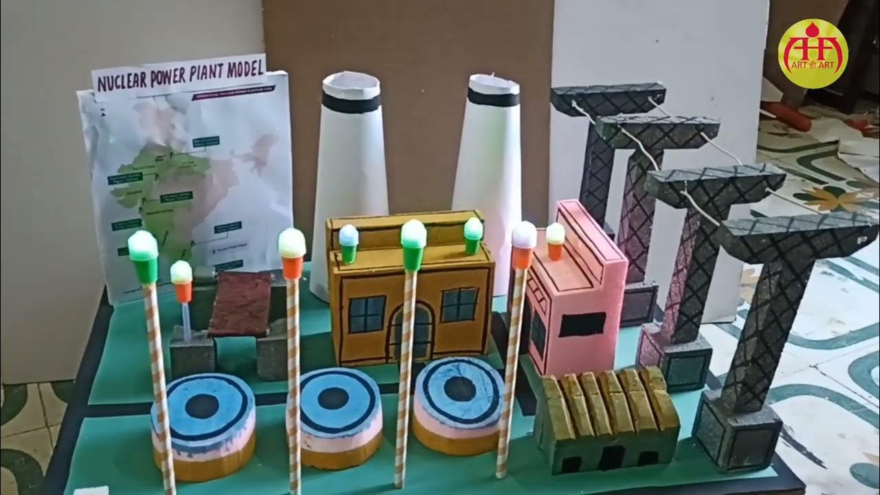 Nuclear power plant 3d model || school projet || nuclear power science ...