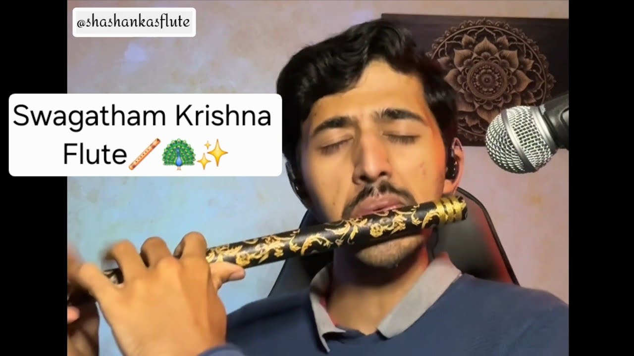 Swagatham Krishna | Flute | Shashanka S - YouTube