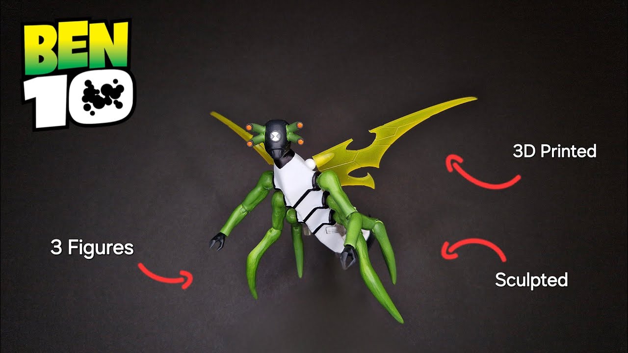 Custom Stinkfly Figure - Ben 10 Marvel Legends Style - YouTube