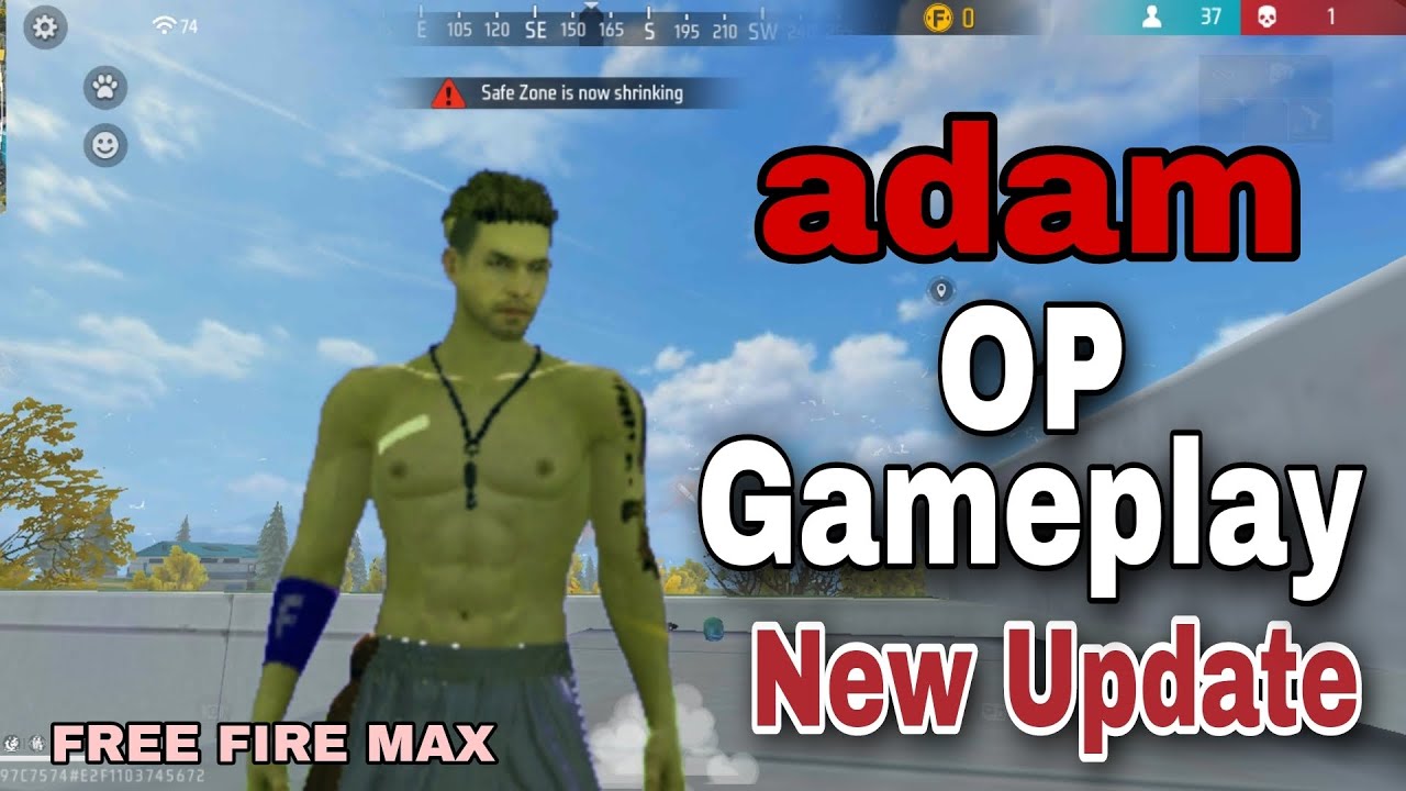 Adam OP Gameplay | New Update | Free Fire Max | Noop Player | RAHUL GFX ...
