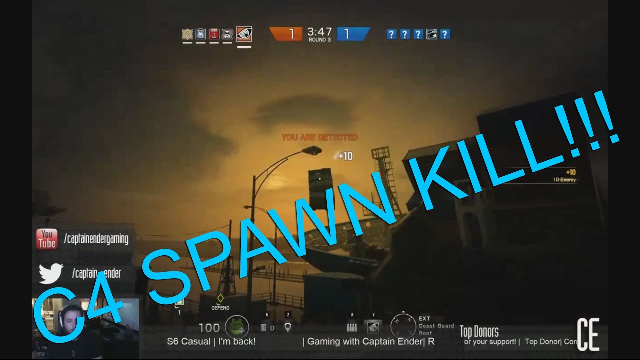 [Rainbow Six Siege] | Kanal - Dirty Spawn C4 Kill - YouTube