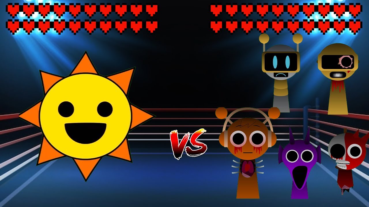 Mr Sun vs 5 Devil Sprunki Characters! Meme battle - YouTube