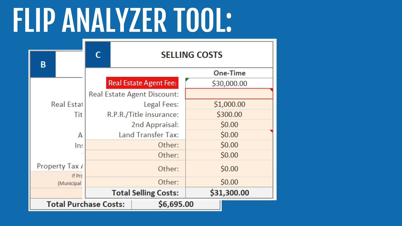 Flip Financing - Tools for Success, Flip Analyzer - YouTube