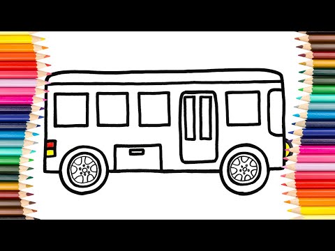 Let's Learn How to Draw a SCHOOL BUS Easy. Step by Step Drawing. - YouTube