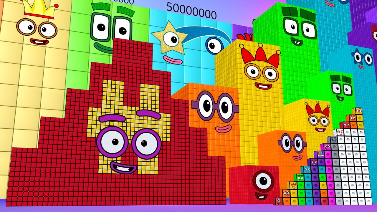 Numberblocks Puzzle Step Squad 1,300 100,000 130,000,000 BILLION ...