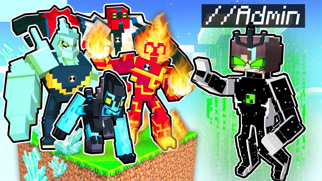 Using ADMIN COMMANDS in a BEN-10 Block! - YouTube