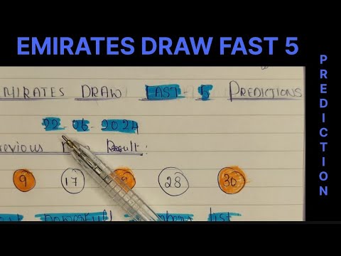 EMIRATES DRAW FAST 5 PREDICTIONS FOR 22-06-2024 | EMIRATES DRAW ...