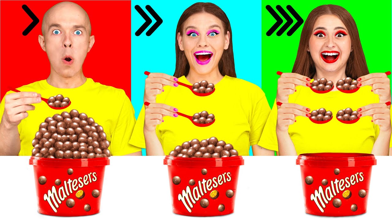 Fast, Medium or Slow Food Challenge | Funny Situations by Happy Fun ...