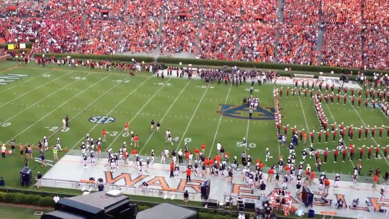 2013-Sept-07, The Auburn Tigers and Arkansas State Red Wolves CFB Teams ...