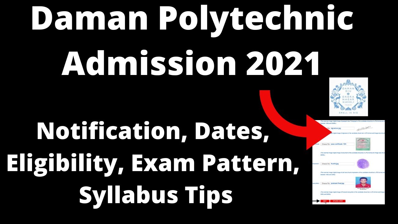 Daman Polytechnic Admission 2021: Application Form, Pattern ...
