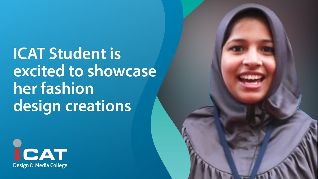 ICAT Student is excited to showcase her fashion design creations #icatcollege - YouTube