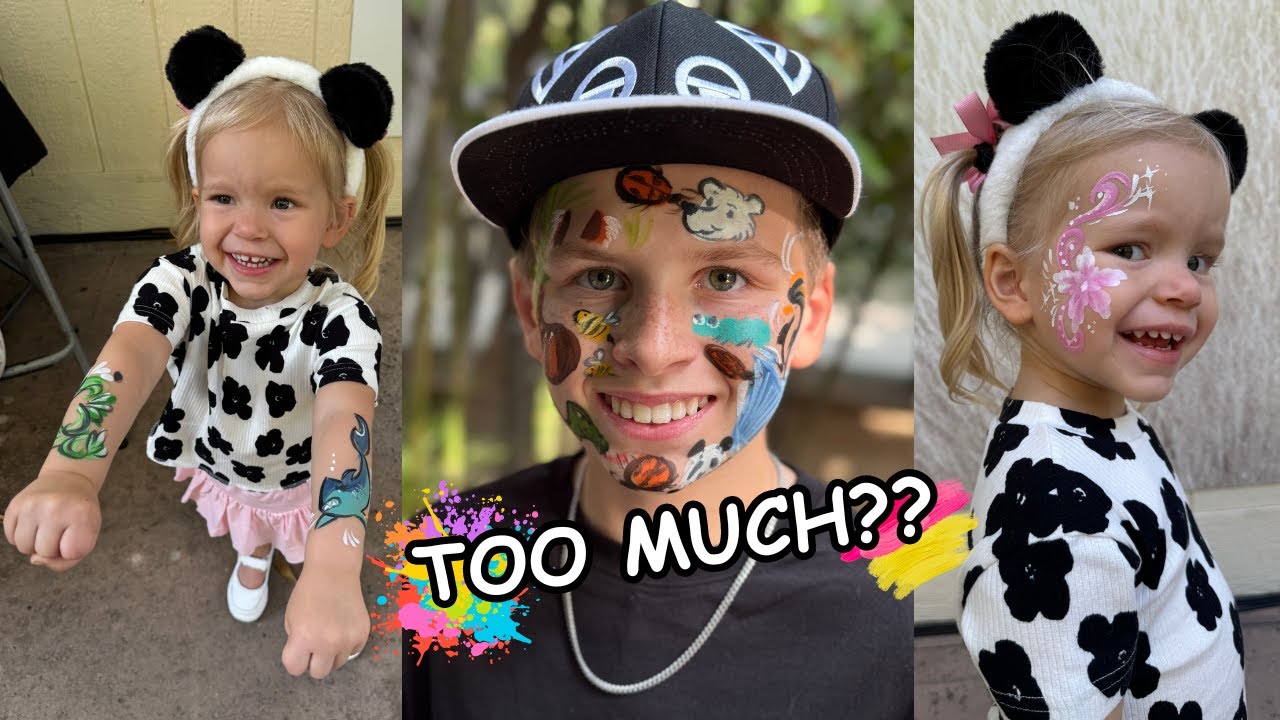 Zac Got too Many Face Tattoos 🐼 San Diego Zoo Panda Party! - YouTube