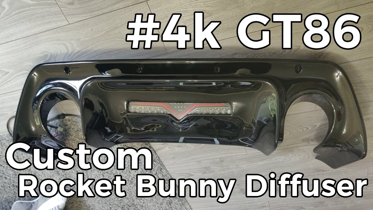 4k GT86 Custom Rocket Bunny Diffuser - YouTube