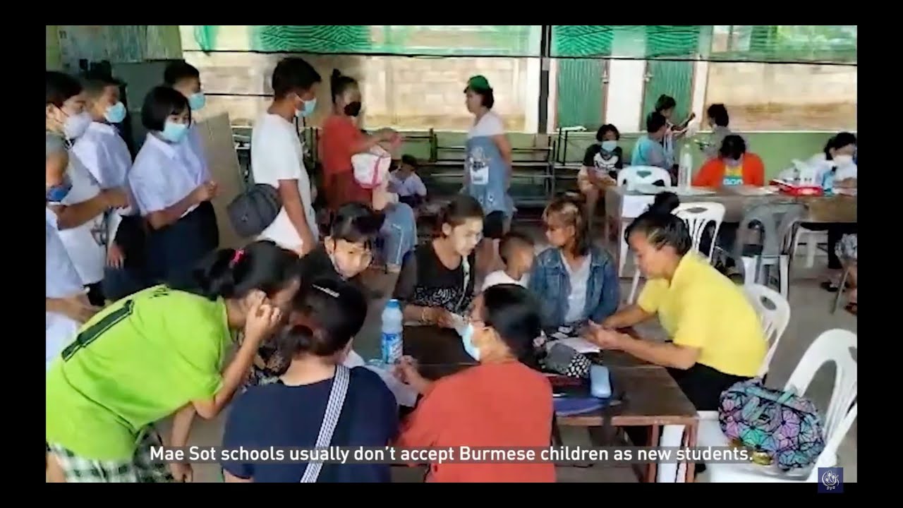 Myanmar migrant school in Mae Sot accepting new students - YouTube