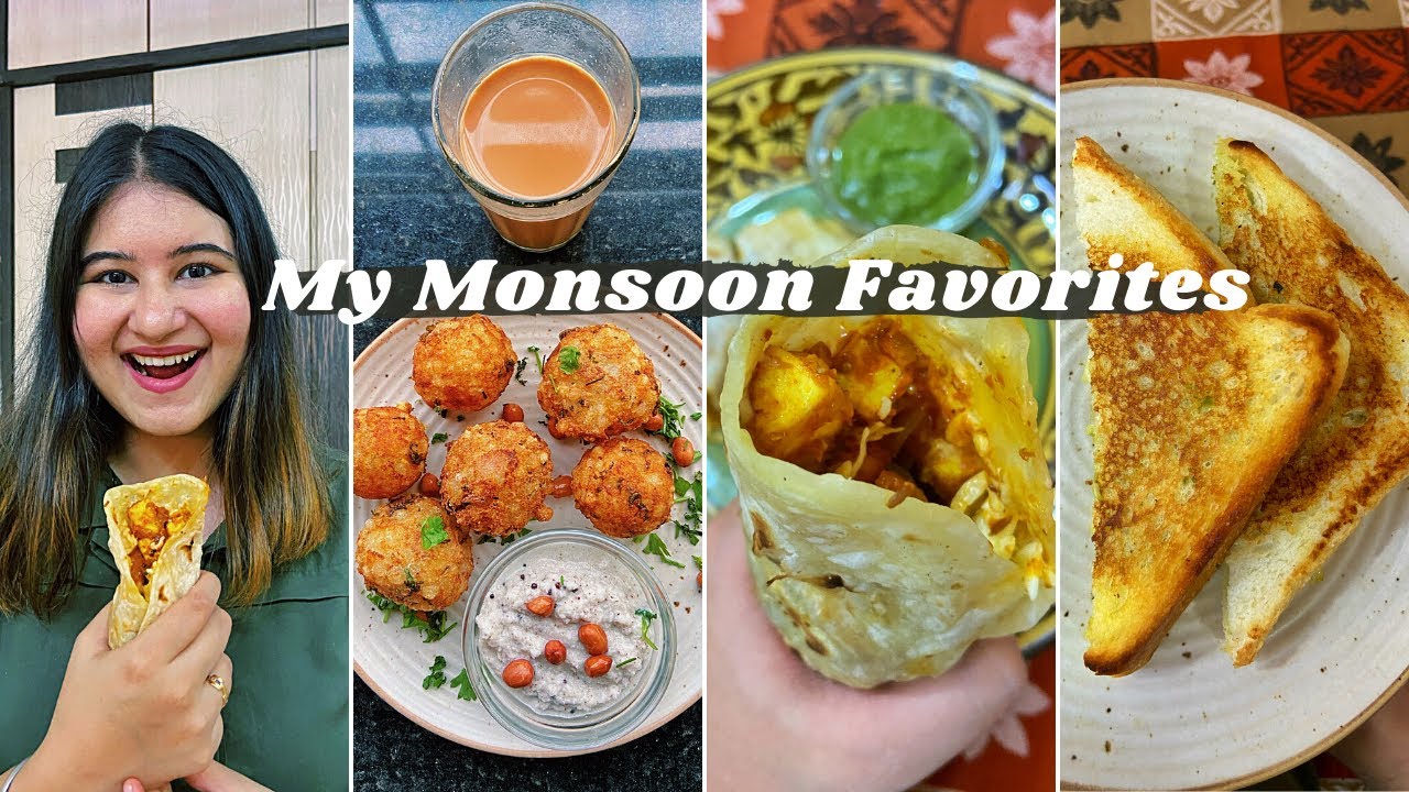 Monsoon Street Food At Home | Paneer Roll, Cheese Chilli Toast ...