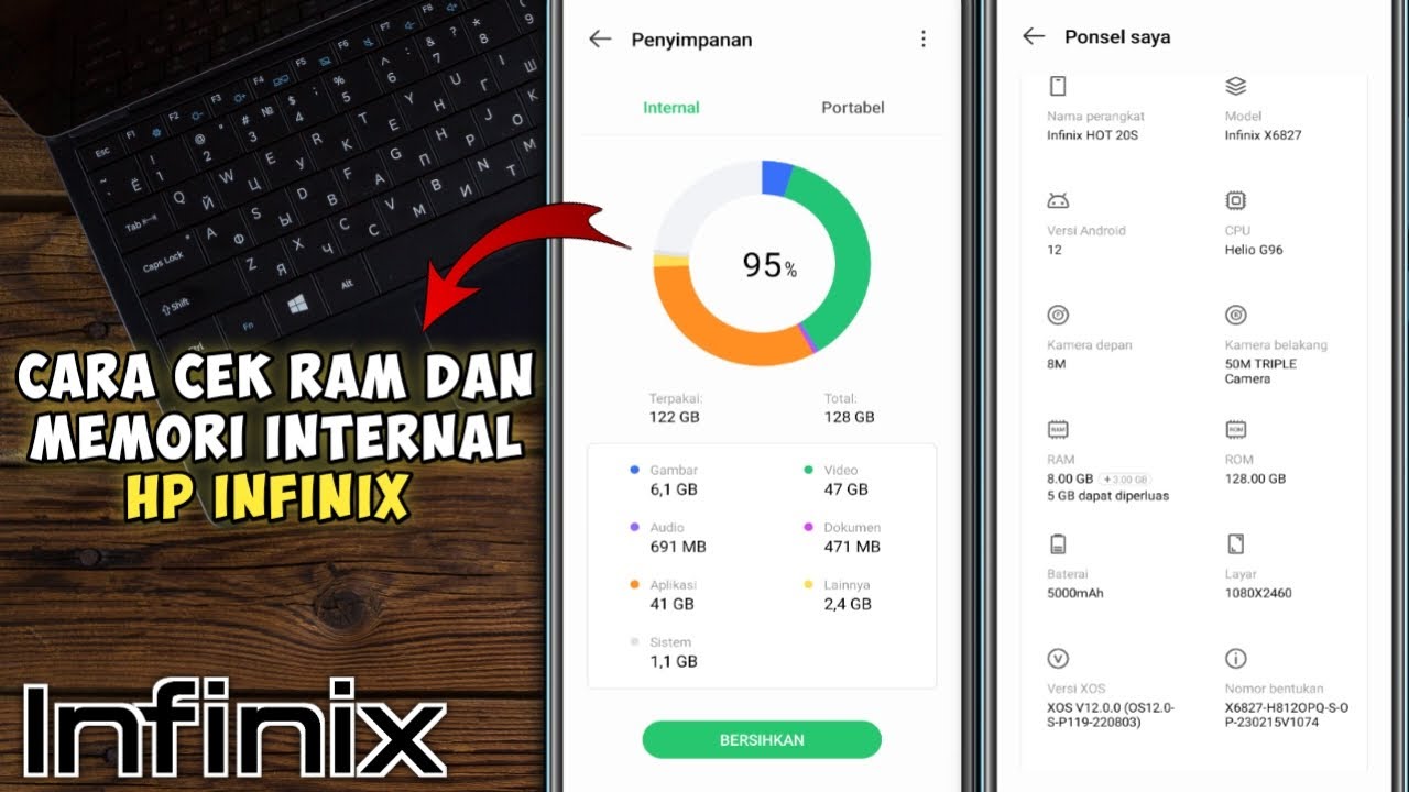 Cara Melihat Ram dan Memori Internal Di Hp Infinix || Cek Ram dan ...