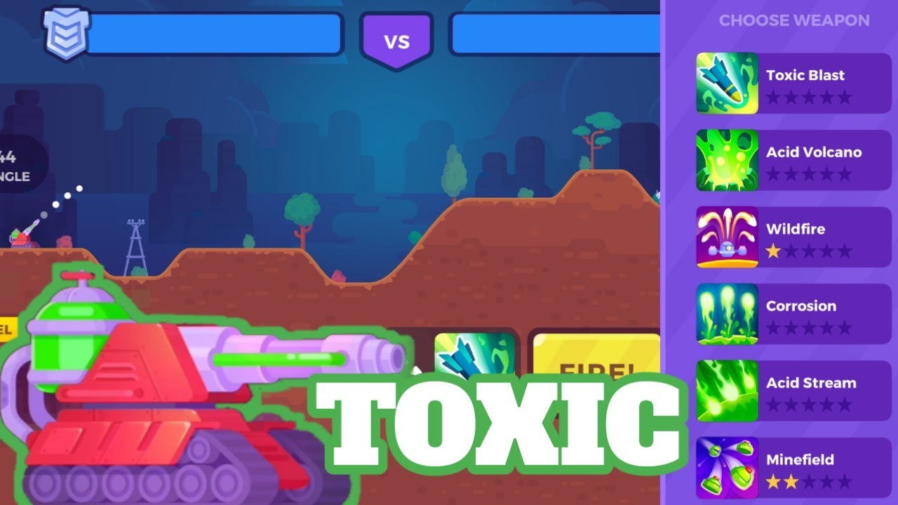 TANK STARS | TOXIC TANK | GAMEPLAY TANK STAR - YouTube