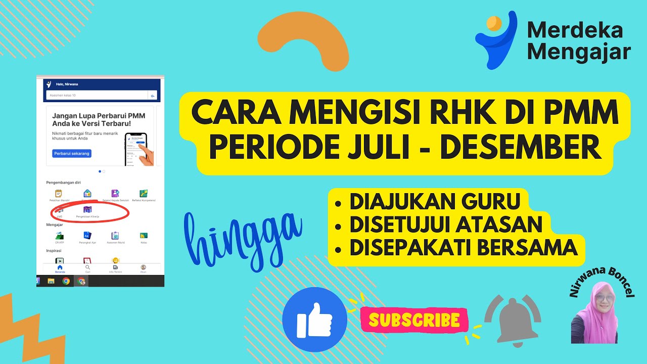 LENGKAP!!! CARA MENGISI RHK di PMM PERIODE JULI-DESEMBER - YouTube