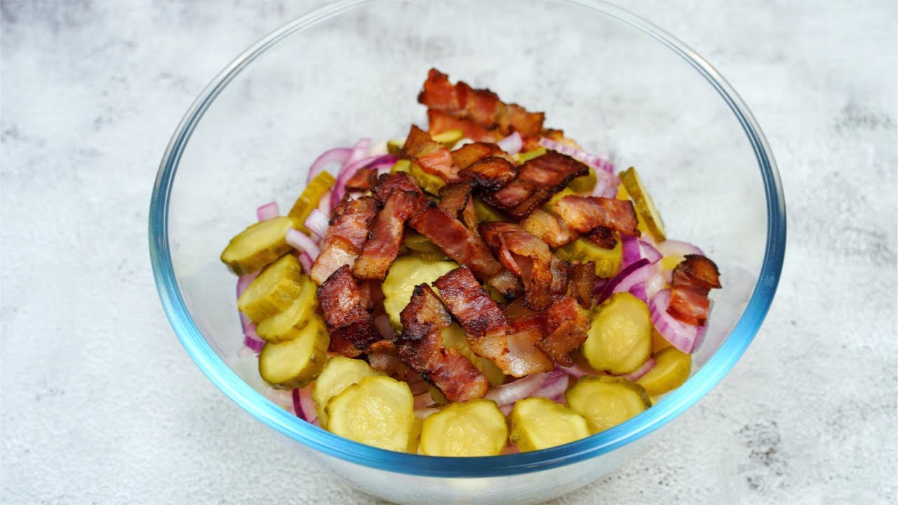 Der leckerste deutsche Salat! Ich werde nie müde, diesen Salat zu essen ...