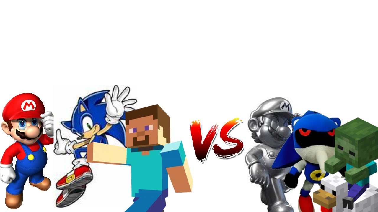 super smash bros cmc v8- mario,sonic e steve vs metal mario,heutal ...