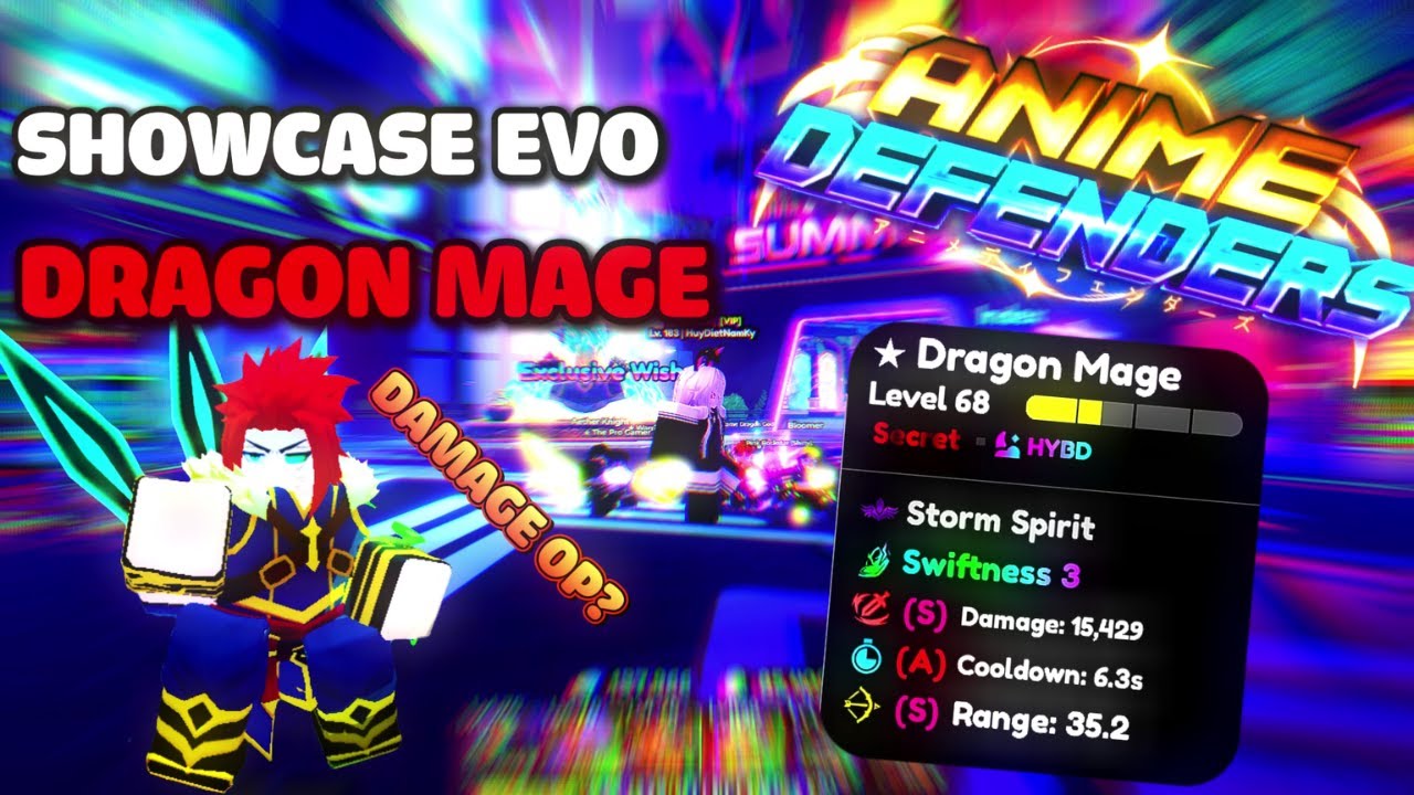 SECRET DRAGON MAGE SHOWCASE EVO | ANIME DEFENSE | Seomse1 - YouTube