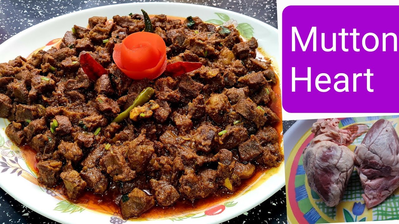 Mutton Heart Recipe||Goat's Heart Curry||Dil Recipe @DeshiRannaGor ...