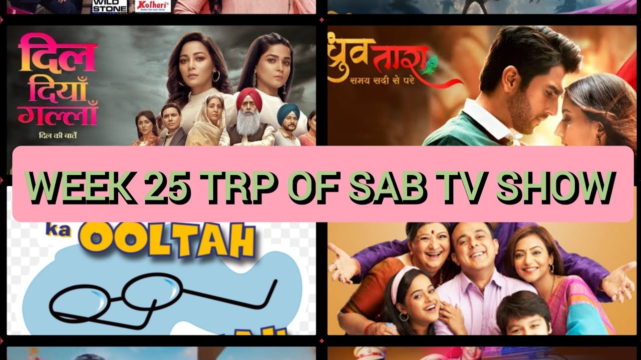 Week 25 SAB TV TRP STAR Plus, SAB TV, Colors TV, Zee TV, Sony TV, STAR ...