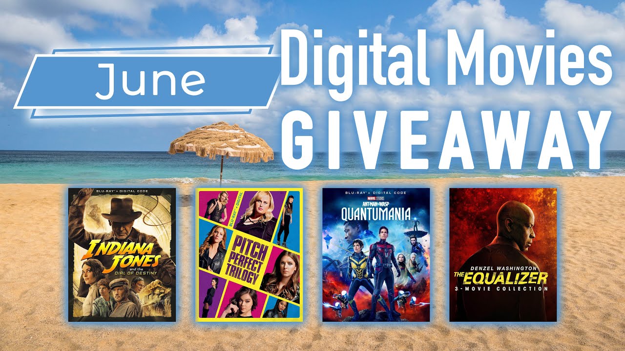 Digital Movie Codes Giveaway - Summer Edition | June 2024 🏖️ - YouTube