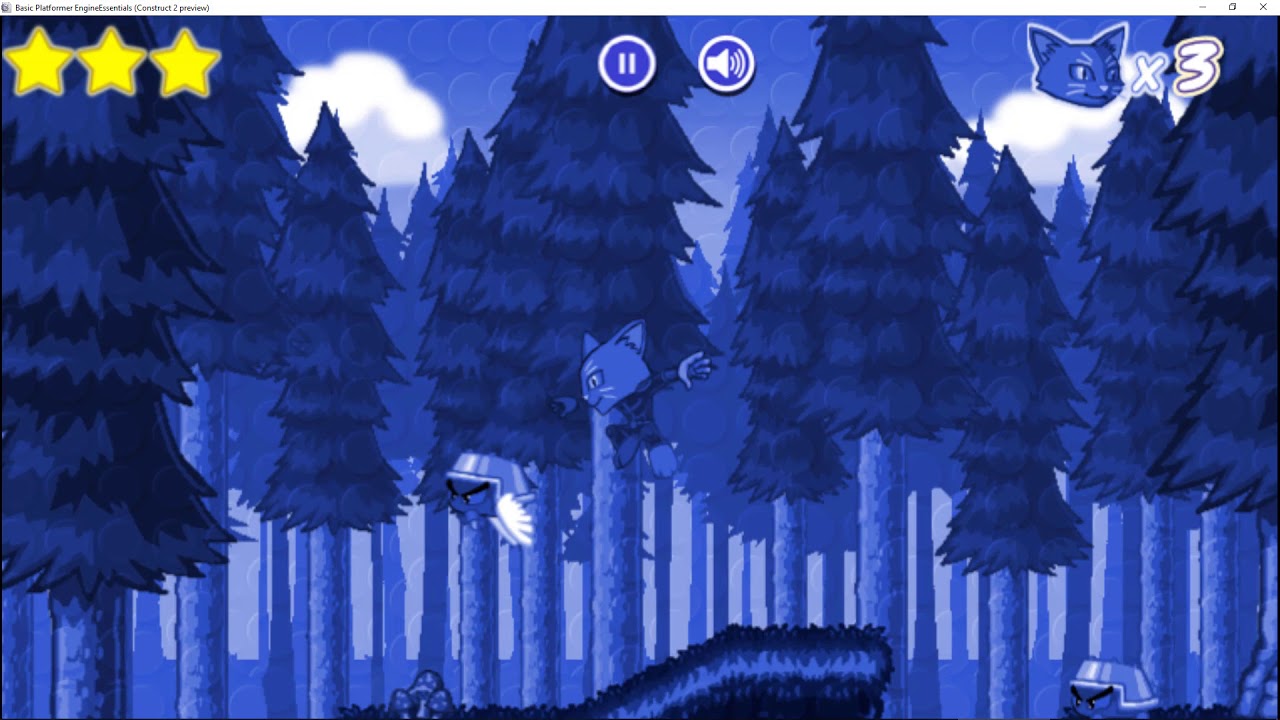 Full Playthrough Of Essentials Basic Platformer Game Engine - YouTube