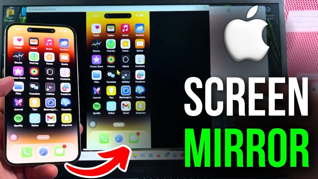How to Mirror Your iPhone Screen to a Windows 11 Laptop Using AirScreen ...