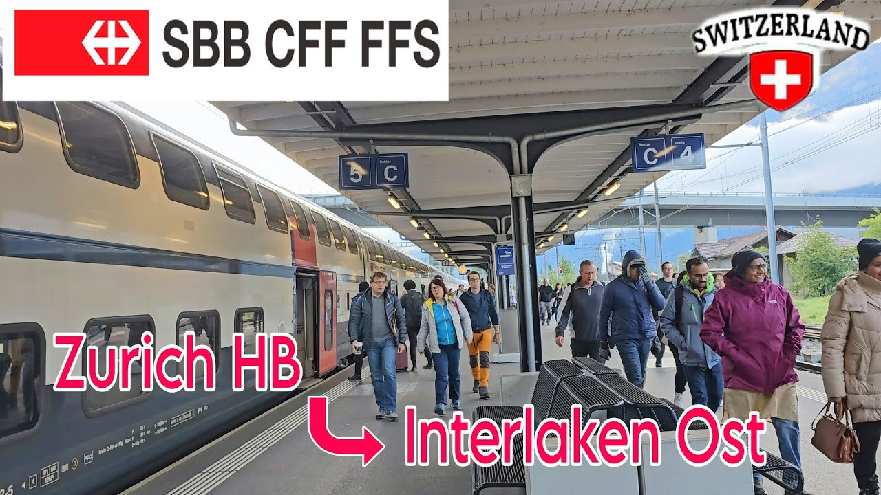 Tàu Điện từ Zurich đến Interlaken / Train to Interlaken from Zurich HB ...