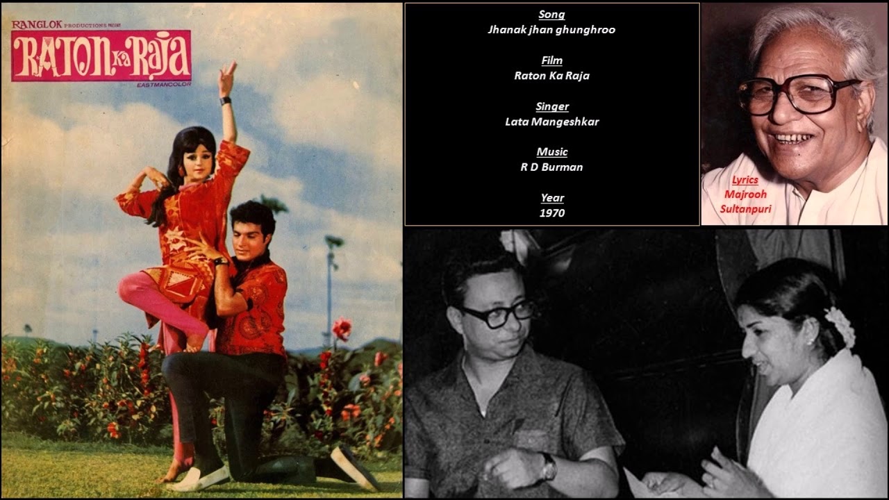Jhanak jhan ghunghroo - Raton Ka Raja - R D Burman - Majrooh Sultanpuri ...