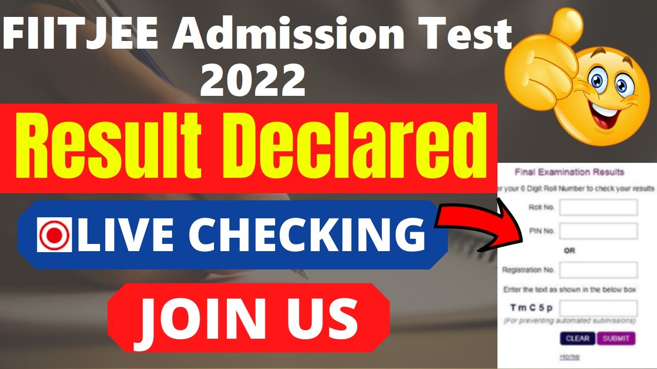 FIITJEE Admission Test 2022 Result (Declared) - Download FIITJEE Exam ...