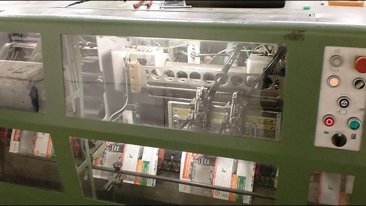1998 Muller Tempo Type 410 Saddle Stitcher Part 2 - YouTube