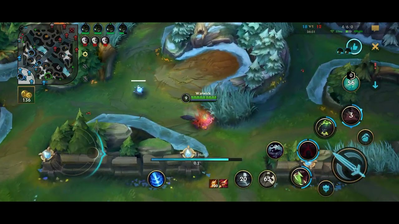 League Of Legends: Wild Rift - One For All Mode 13 - Warwick Gameplay ...