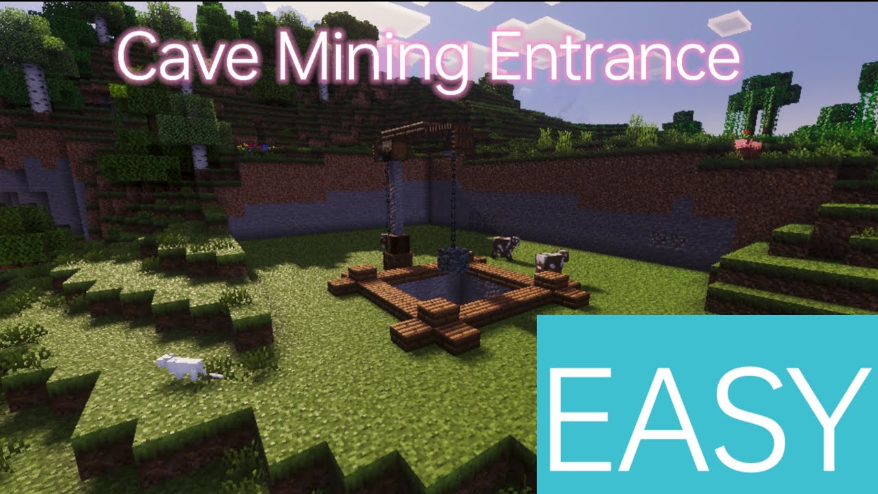 Epic Minecraft Cave Entrance Build | Step-by-Step Mine Entrance ...