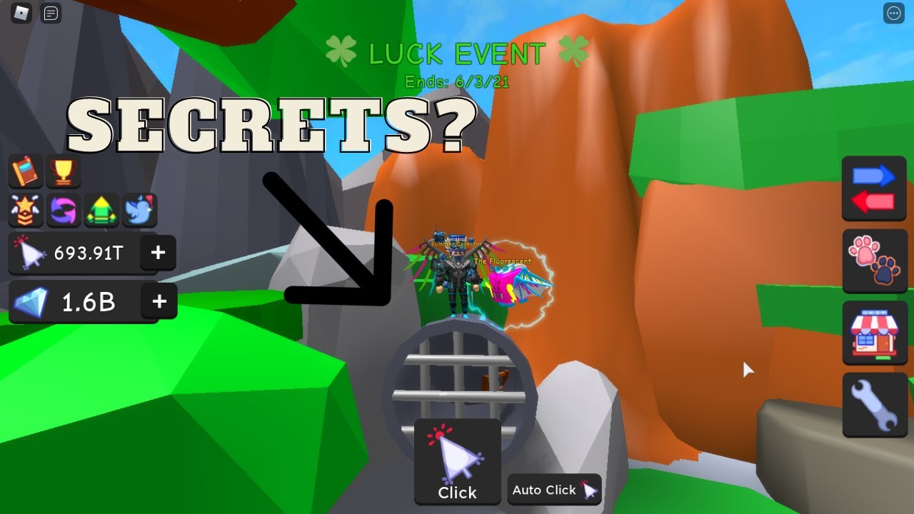 How to find the #1 secret area in Mystery Clickers in roblox. - YouTube