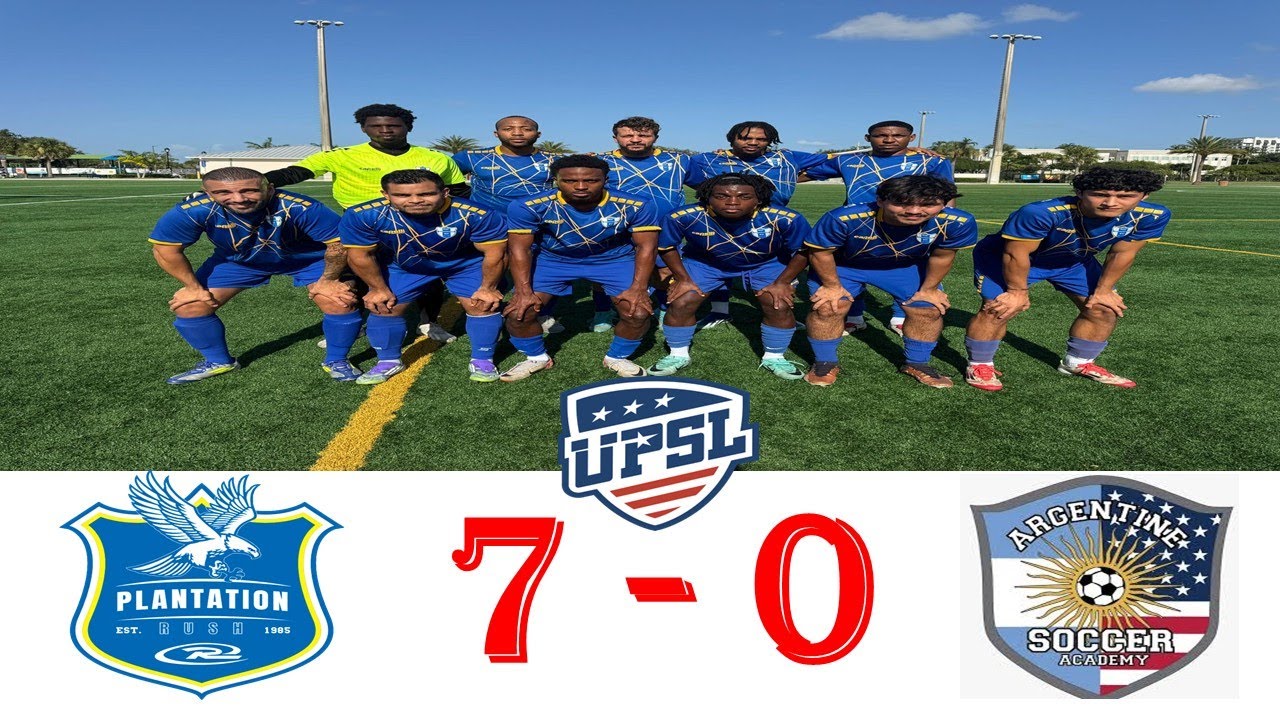 UPSL CUP: Plantation FC Rush vs Argentina Siccer Academy 7 - 0 - YouTube