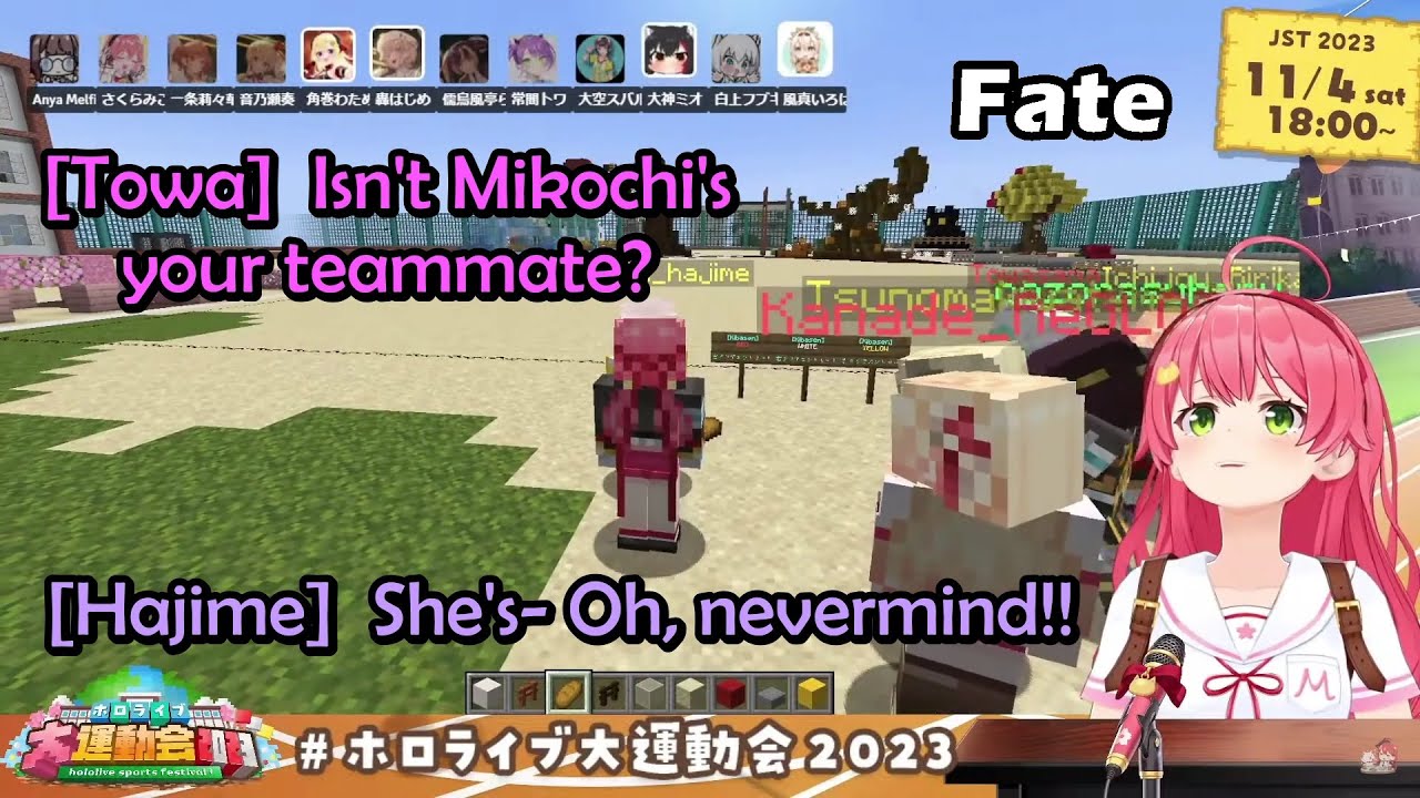 Miko Watching Hajime Getting Along with Everyone When Building Holo ...