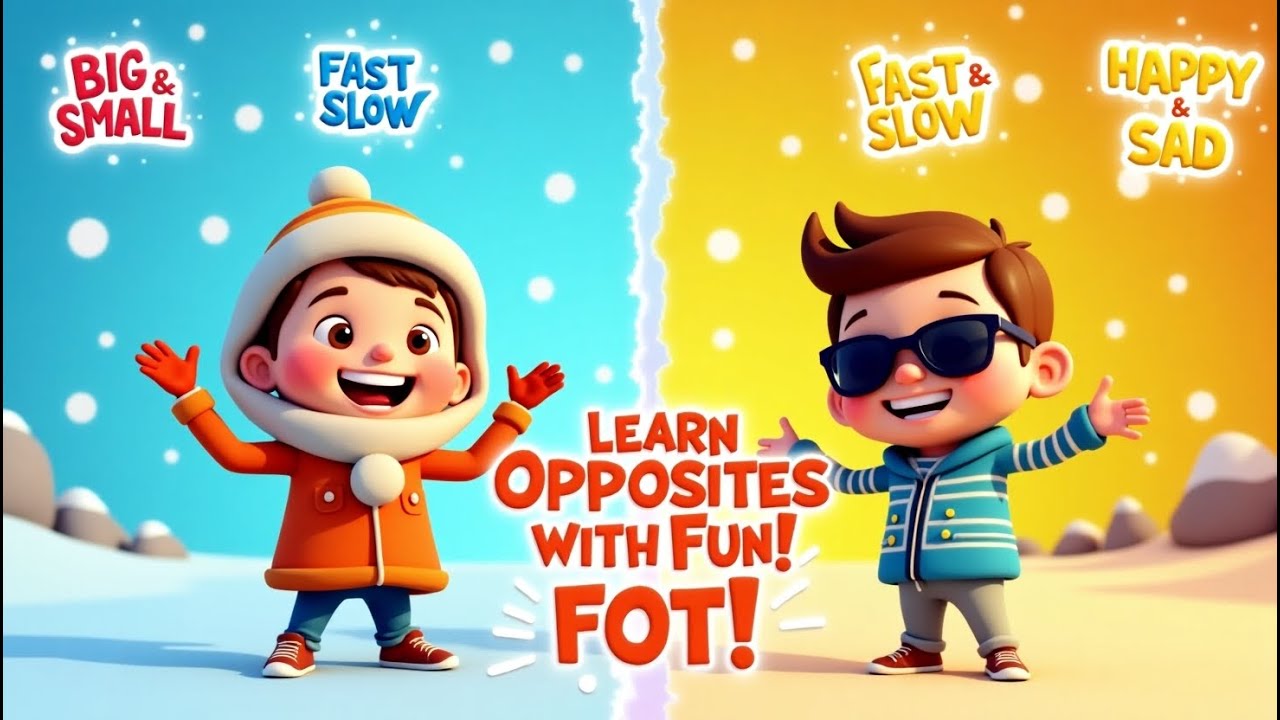 Sing Along🎶 The Opposites Song | Fun & Educational Kids Song! 🔄 - YouTube